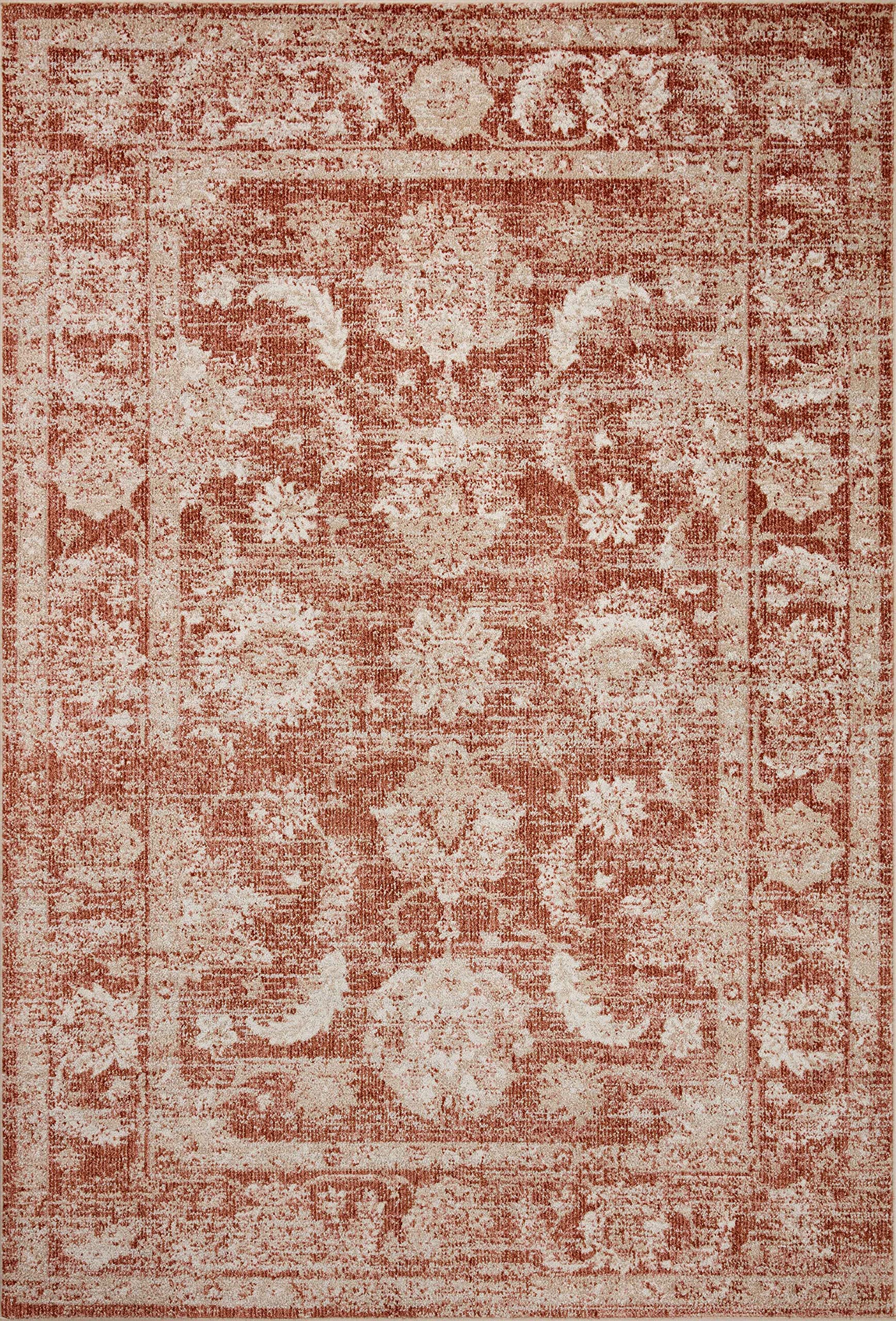 Loloi II Odette Collection ODT-03 Rust/Ivory 7'-10" x 10' Area Rug