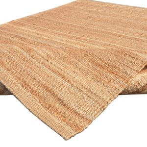 Antep Rugs Natural 5x7 Indoor Hand Woven Fiber Jute Area Rug (Natural, 5' x 7'6")