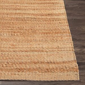 Antep Rugs Natural 5x7 Indoor Hand Woven Fiber Jute Area Rug (Natural, 5' x 7'6")