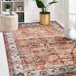 Rugs.com Eden Collection Rug – 9' x 12' Terracotta Medium Rug Perfect for Living Rooms, Large Dining Rooms, Open Floorplans