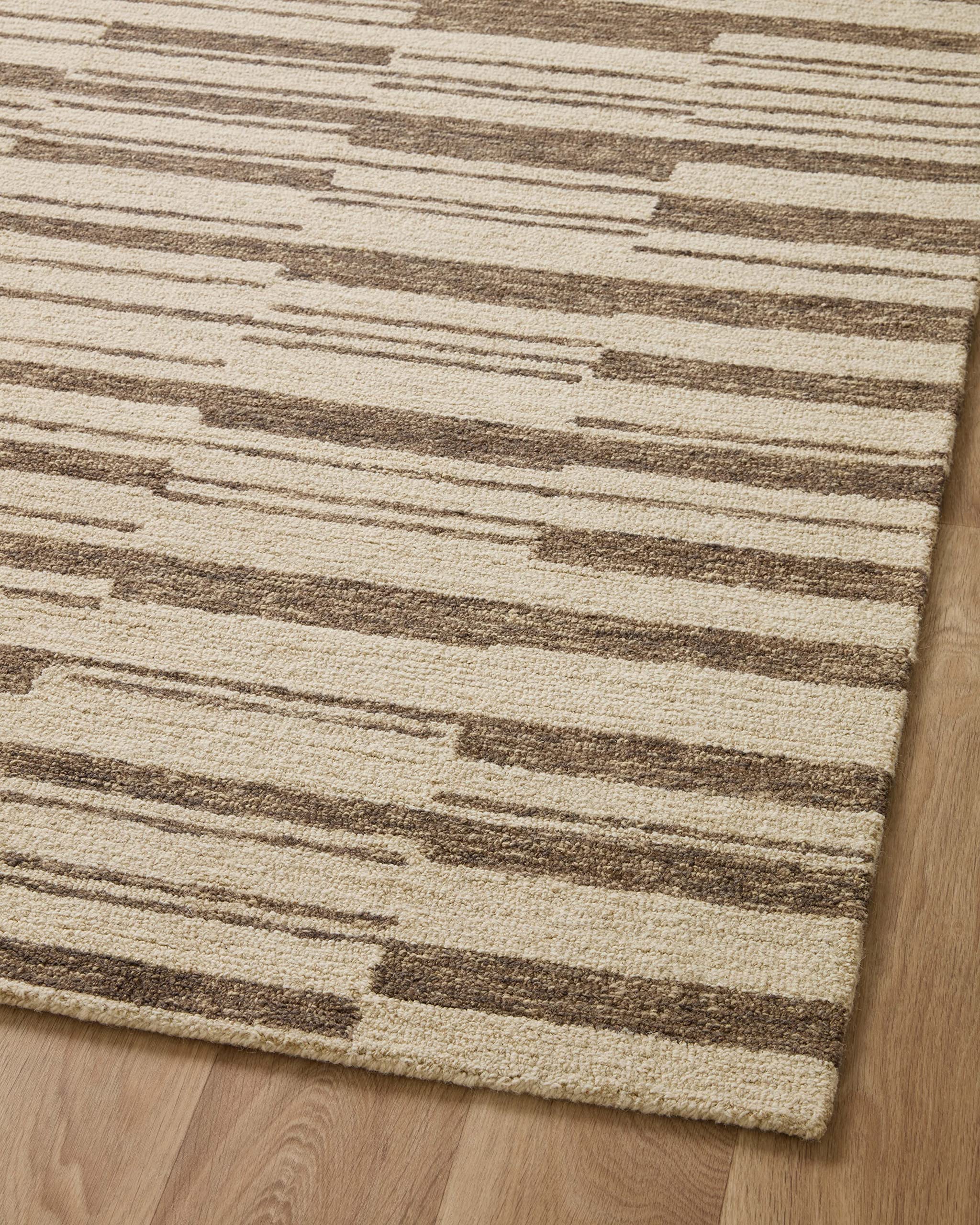 Loloi Chris Loves Julia x Polly Beige/Tobacco 2'-0" x 5'-0" Accent Rug