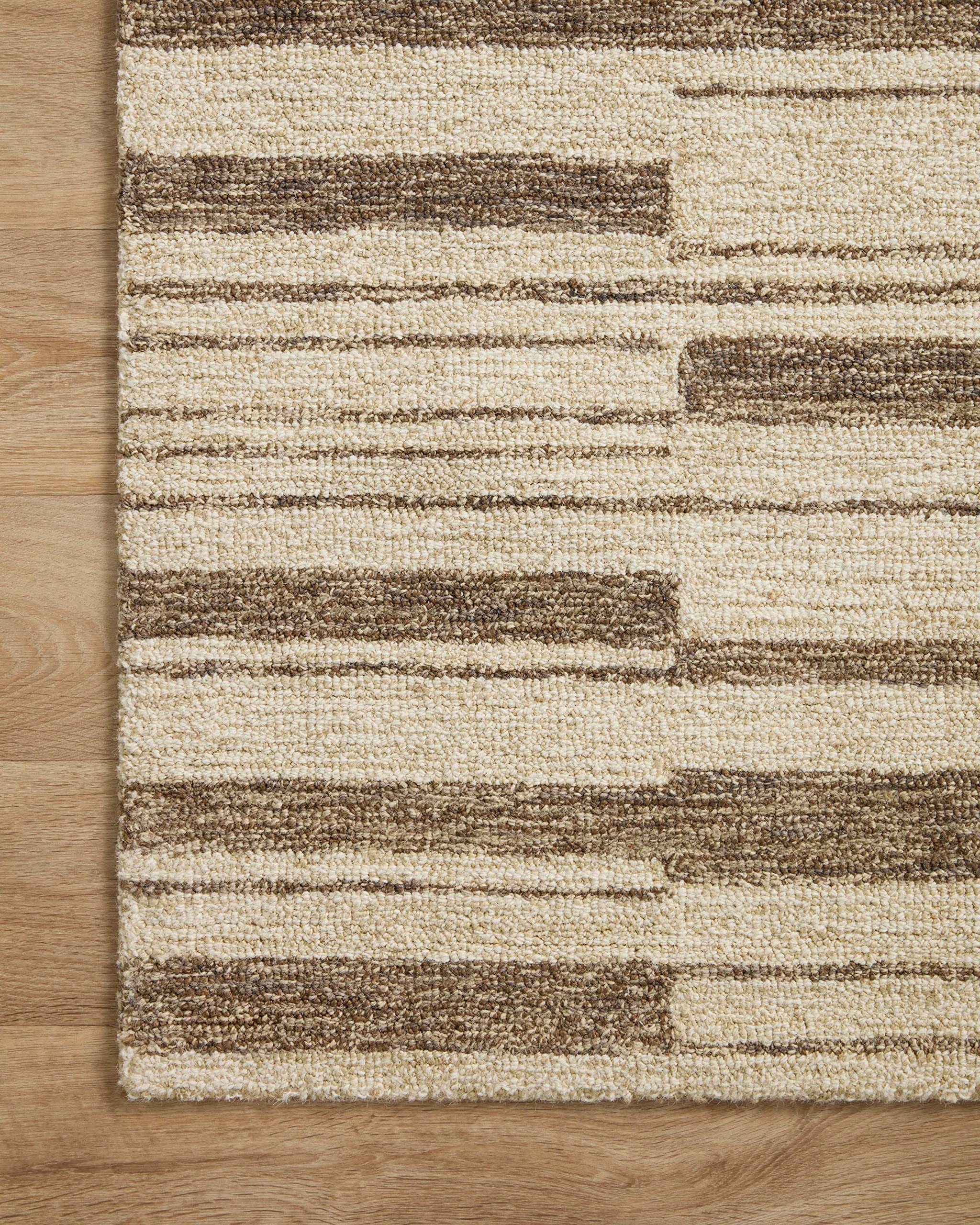 Loloi Chris Loves Julia x Polly Beige/Tobacco 2'-0" x 5'-0" Accent Rug