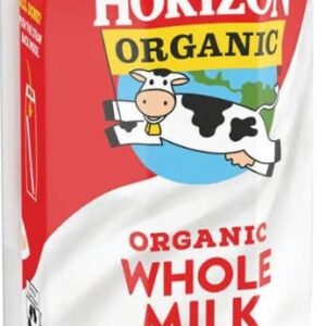 Whole Milk boxes Organic Shelf-Stable Milk Whole, Horizon Whole Milk Single Serve, 8.0 Fl OZ Bundled with a BETRULIGHT Fridge Magnet – 6 Pack