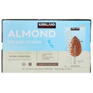 kirkland signature almond milk, 32 fluid ounce (12 count)