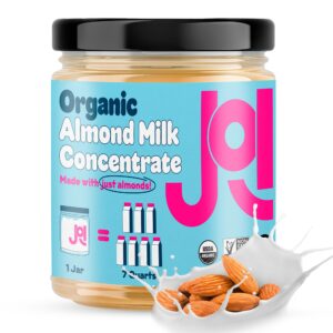 new organic almond milk unsweetened plain concentrate by joi