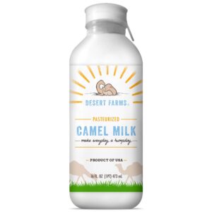 organic fresh frozen camel milk - fresh flavor with health benefits - pure & natural grade a -allergen free milk from healthy camels in midwest - made in the usa [6 pack]