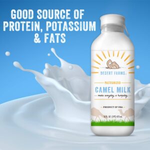 Organic Fresh Frozen Camel Milk - Fresh Flavor with Health Benefits - Pure & Natural Grade A -Allergen Free Milk from Healthy Camels in Midwest - Made In The USA [6 Pack]