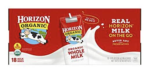 Horizon Organic Whole Milk, 18 pk./8 fl. oz.