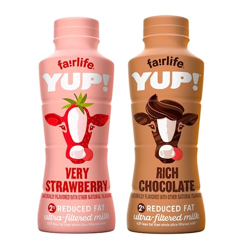 Fairlife Variety Pack - Rich Chocolate & Very Strawberry - 23g Protein, All Natural Flavors, Low Fat Ultra Filtered Milk Rich, 14oz (Pack of 6) By World Group Packing Solutions