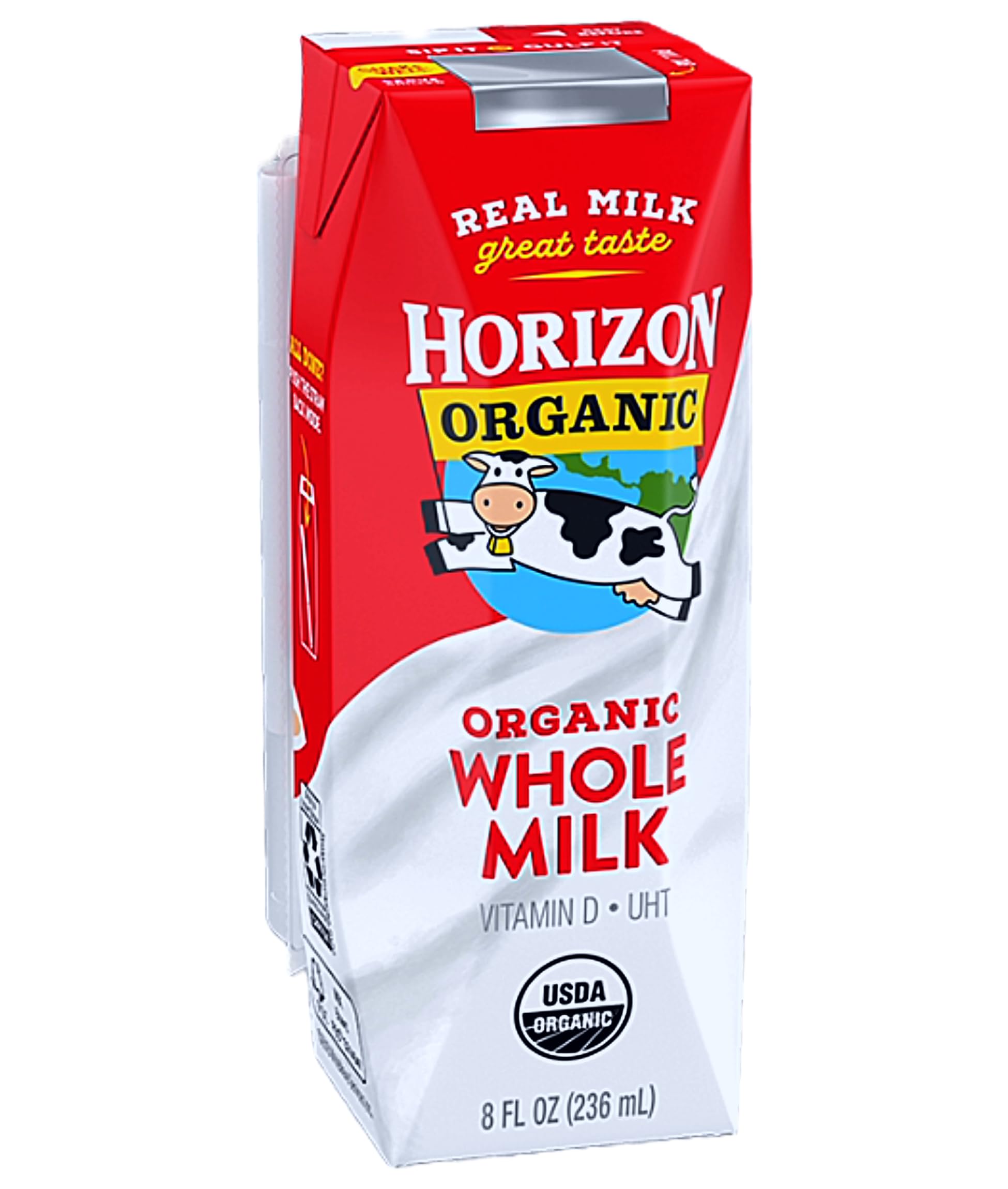 Organic Milk, Horizon Organic Whole Milk | Shelf Stable Milk, Grass Fed Milk Assortment of Plain, Vanilla, Chocolate, & Strawberry, Lowfat On-The-Go Milk Boxes for Kids & Adults| Includes Calcium, Vitamin A, Vitamin D & 8g of Protein, Non GMO Milk 8 Fl Oz