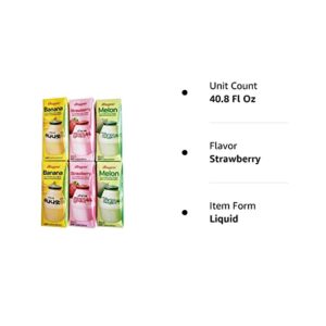 Binggrae Variety Banana, Strawberry, Melon Flavored Milk Drink 6 Packs