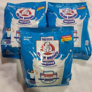 bear brand fortified powdered milk 840 grams (x3 pack)