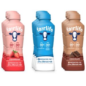 fairlife 2% ultra-filtered milk variety pack - high protein 23g - 14 fl oz - (pack of 9)