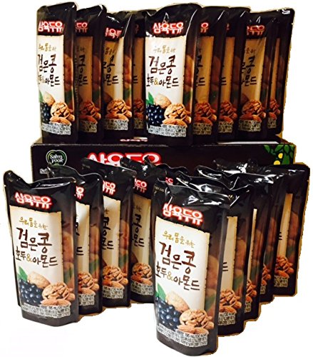 Sahmyook Black Bean With Walnut & Almond Soy Milk, 6.5 Fl. Ounce (Pack of 20)