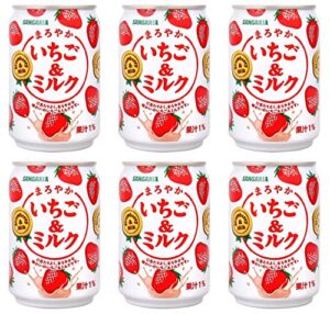 sangaria strawberry milk, extremely popular in japan - 8.69 fl oz | pack of 6