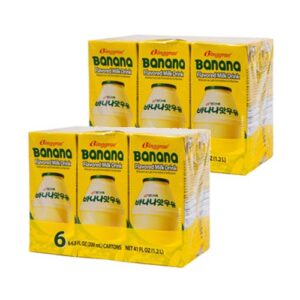 binggrae banana milk 12 pack 6.8 fl oz.