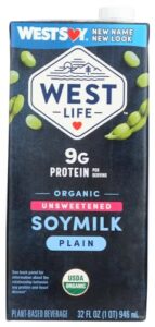 westsoy organic unsweetened soymilk original -- 32 fl oz - 2 pc