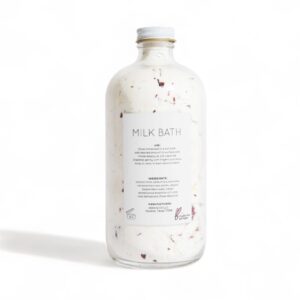 Release Milk Bath - Vegan Bath Soak with Organic Coconut Milk, Cocoa Butter, Rose Petal Flakes & Essential Oils - Relaxing Milk Bath for Cleansing & Hydration - Apothecary Jar