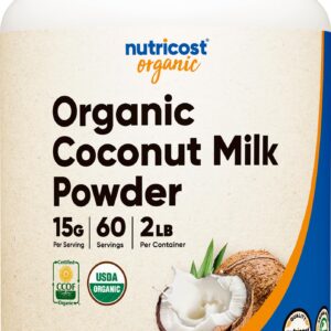 Nutricost Organic Coconut Milk Powder 2LBS - Non-GMO, Certified Organic Coconut Milk Powder