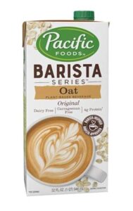 pacific natural foods oat milk barista series-non-dairy gluten free- 32 oz ea- case of 4