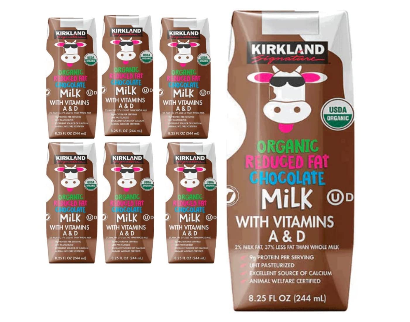 Organic Milk Chocolate | Grass Fed Vegan Milk With 8g Protein | Shelf Stable Single Serve Cartons | On-The-Go | 8.25 FL oz 6 Pack | Every Order is Elegantly Packaged in a Signature BETRULIGHT Branded Box!