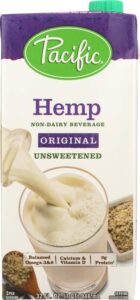 pacific natural foods - all natural hemp milk unsweetened original - 32 oz.(pack of 2)