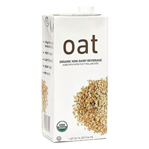 Kirkland Signature Oat Organic Non-Dairy Beverage - Made With Rolled Oats - 2g Rolled Oats in Every Serving - Ready Set Gourmet Donate a Meal Program - 2 Pack (192 Fl oz. Each)