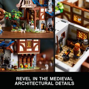 LEGO Ideas Medieval Blacksmith 21325 Building Set, Model Kit for Adults to Build, Collectible Display House with Workshop, Home Décor Gift Idea