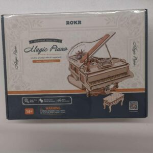 ROKR 3D Wooden Puzzles for Adults 223pcs Piano Model Kit 1:20 Scale Building Puzzles Wooden Music Box Unique Gift for Men Women Hobbies for Birthday Christmas