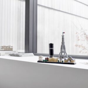 LEGO Architecture Paris Skyline, Collectible Model Building Kit with Eiffel Tower and The Louvre, Skyline Collection, Office Home Décor, Unique Gift to Unleash any Adult's Creativity, 21044