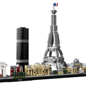 LEGO Architecture Paris Skyline, Collectible Model Building Kit with Eiffel Tower and The Louvre, Skyline Collection, Office Home Décor, Unique Gift to Unleash any Adult's Creativity, 21044