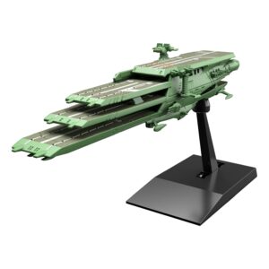 bandai hobby - yamato 2205 - #02 guipellon class multiple flight deck astro carrier balmes for deep space task fleet, bandai spirits mecha collection model kit