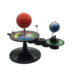 uzpdwk sun earth moon orbital model with light, kids solar system model astronomical science educational kits