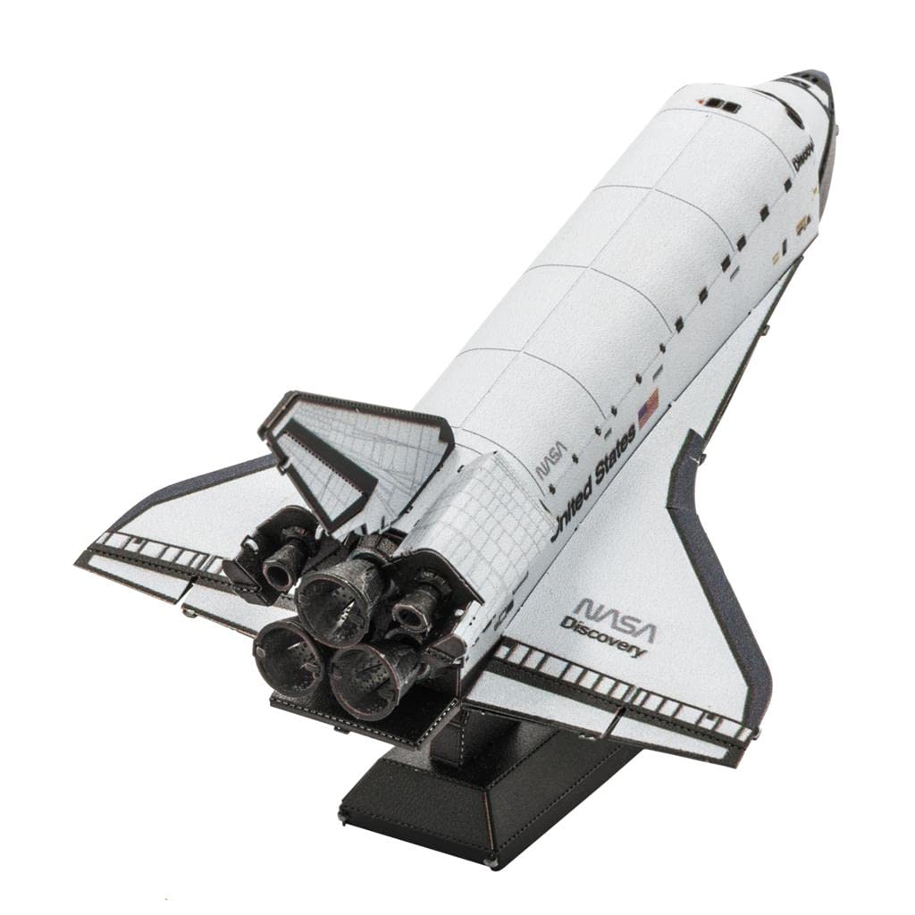 Fascinations Metal Earth Space Shuttle Discovery Color Version 3D Metal Model Kit