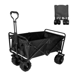 heavy duty collapsible wagon cart outdoor folding utility camping garden wheels