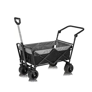 suuim collapsible folding wagon, folding camping wagon,collapsible beach garden trolley cart,heavy duty utility garden yard folding cart,with side pocket cu