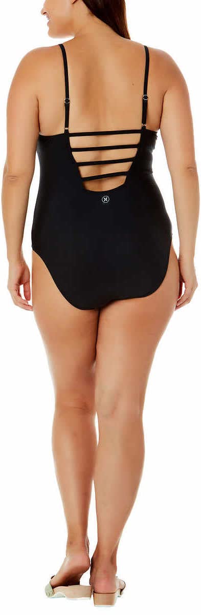 Hurley Womens One Piece Swimsuit (as1, Alpha, l, Regular, Regular, Black23)