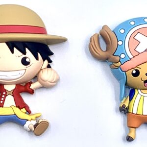 Monogram One Piece Monkey D. Luffy & Tony Tony Chopper 2 Piece 3D Foam Figure Magnet Set - Magnet for Refrigerators and Lockers