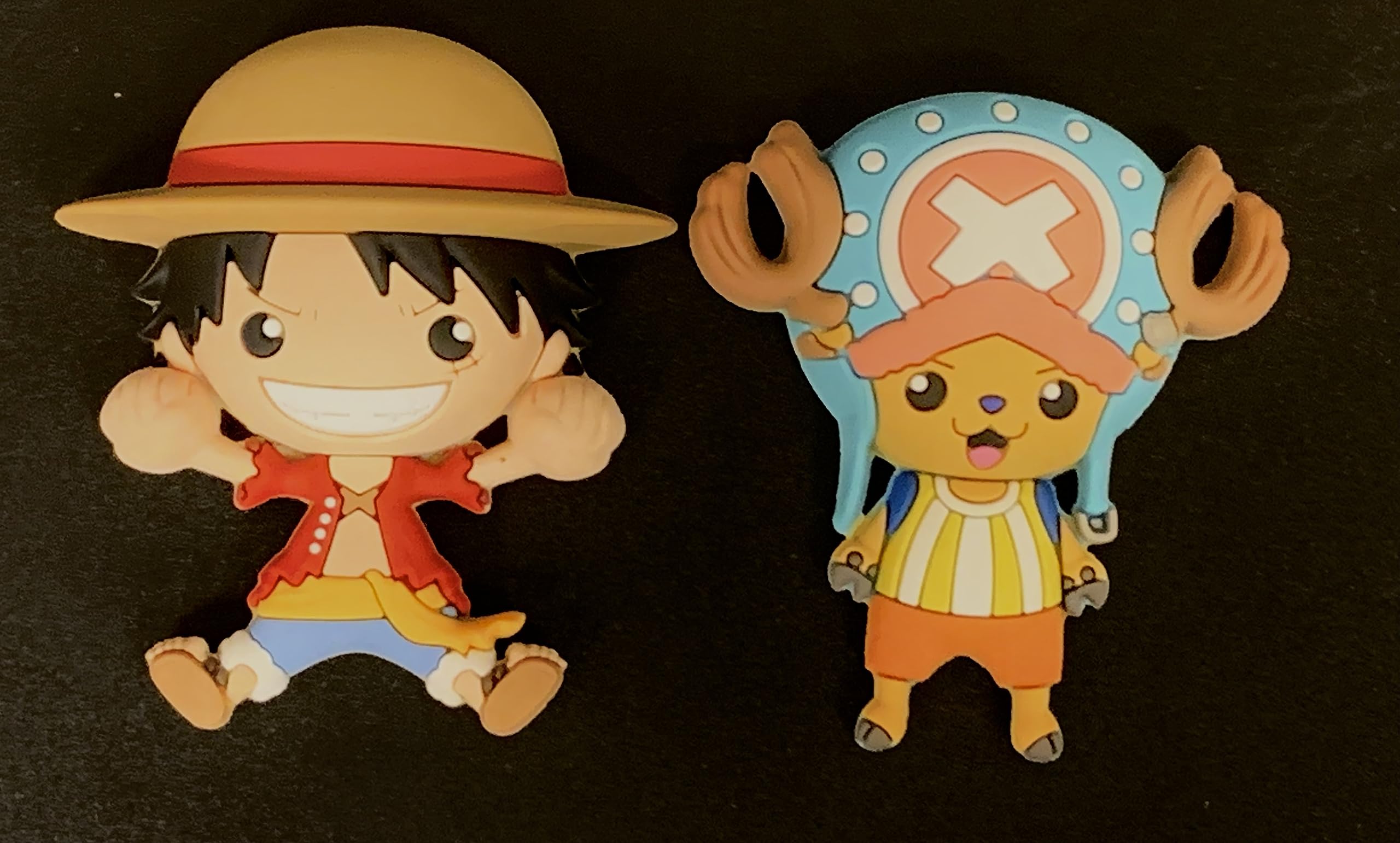 Monogram One Piece Monkey D. Luffy & Tony Tony Chopper 2 Piece 3D Foam Figure Magnet Set - Magnet for Refrigerators and Lockers