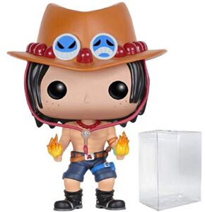 pop one piece - portgas d. ace funko pop! vinyl figure (bundled with compatible pop box protector case) multicolor 3.75 inches