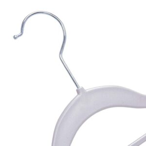 Quality Hangers Clothes Hangers 50 Pack - Non-Velvet Plastic Hangers for Clothes - Heavy Duty Coat Hanger Set - Space-Saving Closet Hangers with Gray Swivel Hooks - Functional Non-Flocked Hangers