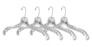 whitmor crystal dress/blouse hangers s/4