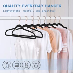 TIMMY Hangers Black Velvet Hangers - Suit Hangers (50-Pack) Ultra Thin Space Saving Coat Hanger and Heavy Duty Clothes Hangers Hold Up-to 10 Lbs, for Coats, Jackets, Pants and More