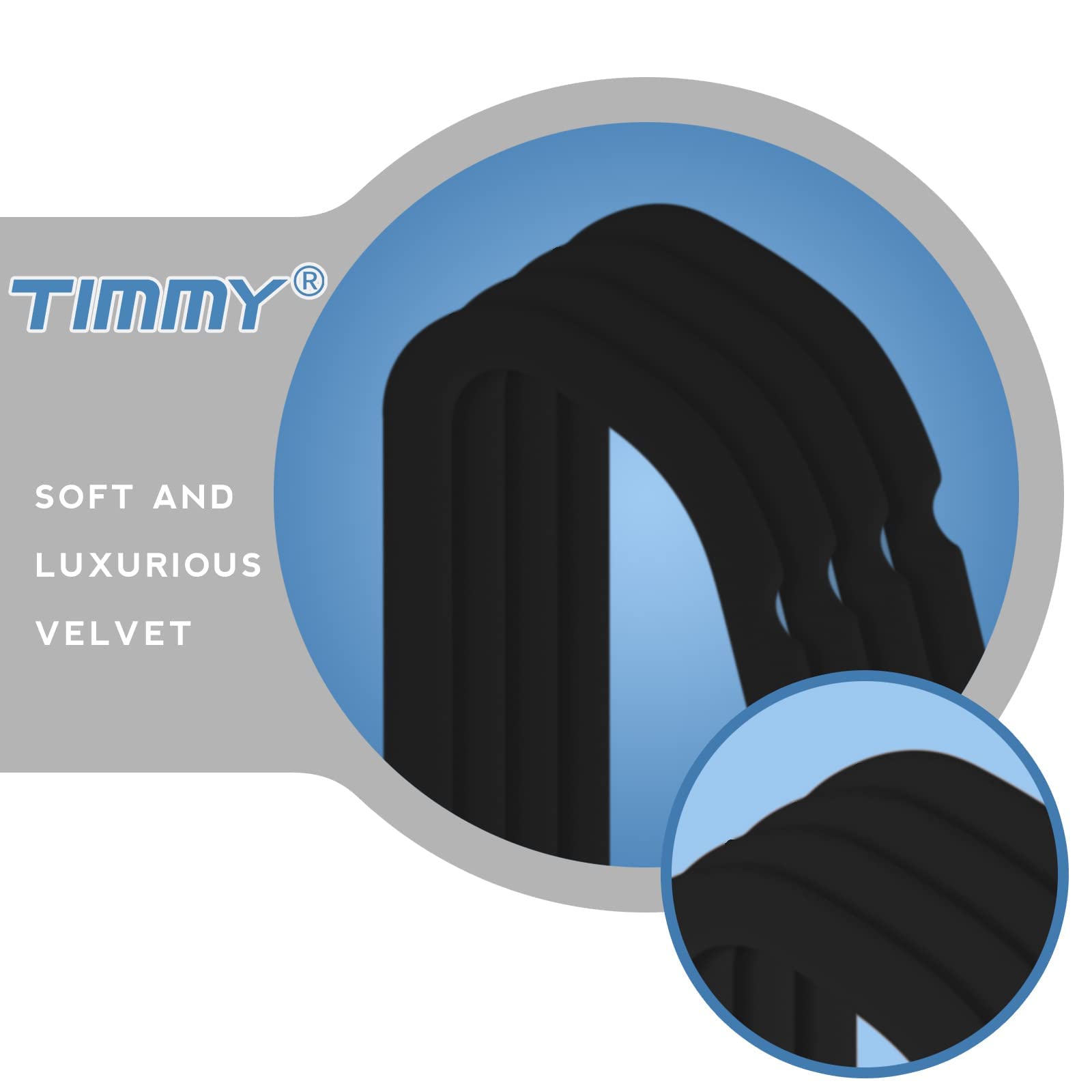 TIMMY Hangers Black Velvet Hangers - Suit Hangers (50-Pack) Ultra Thin Space Saving Coat Hanger and Heavy Duty Clothes Hangers Hold Up-to 10 Lbs, for Coats, Jackets, Pants and More