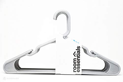 Room Essentials Plastic Adult Hangers - Grey - 18-count