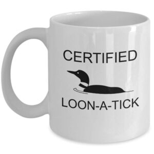 Atiela Loon Bird Mug, Bird Watcher, Ornithologist, Wildlife Biologist, 11 Ounce Coffee Mug