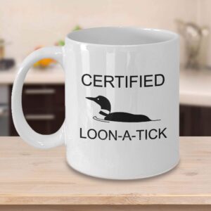 Atiela Loon Bird Mug, Bird Watcher, Ornithologist, Wildlife Biologist, 11 Ounce Coffee Mug