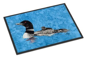 caroline's treasures loon doormat, 18" x 27", multicolor