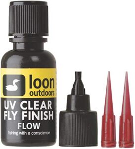 loon outdoors uv clear fly finish, flow, 1/2 oz