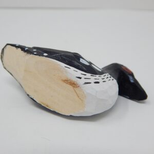 Common Loon Duck Wood Ornament Hanging Figurine Handmade Carved Decoration